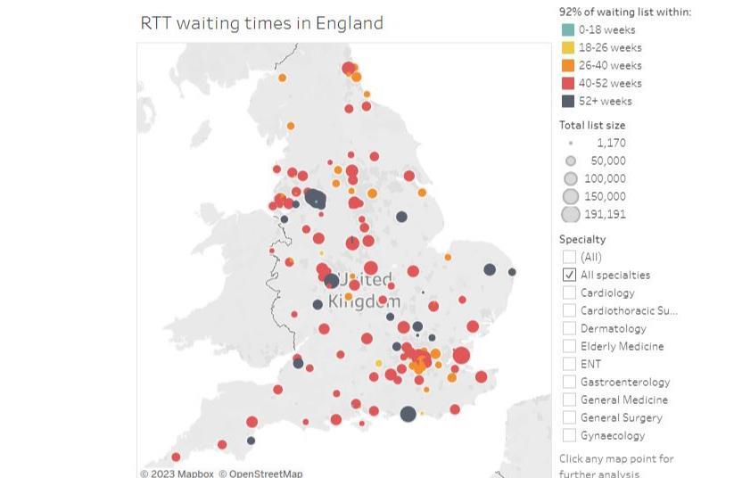 Mapped: RTT waiting times | News | Health Service Journal