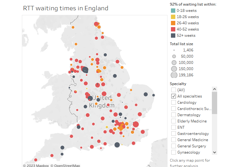 Mapped: RTT waiting times | News | Health Service Journal