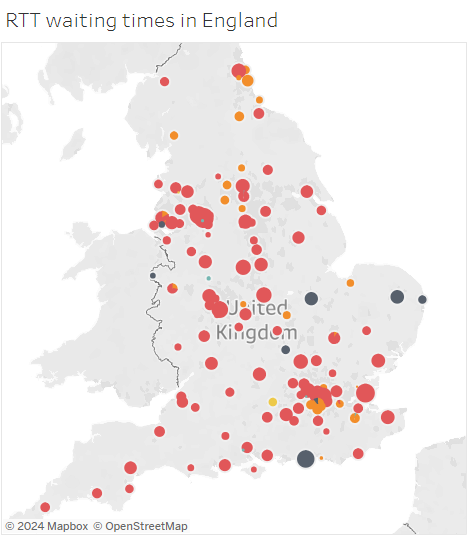 Mapped: RTT waiting times | News | Health Service Journal