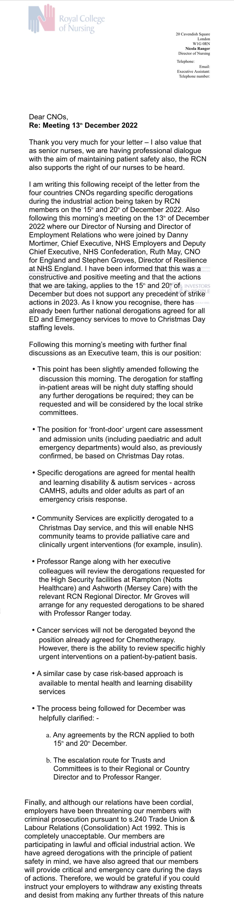 Exclusive: RCN agrees more strike exemptions after CNO pressure | News ...